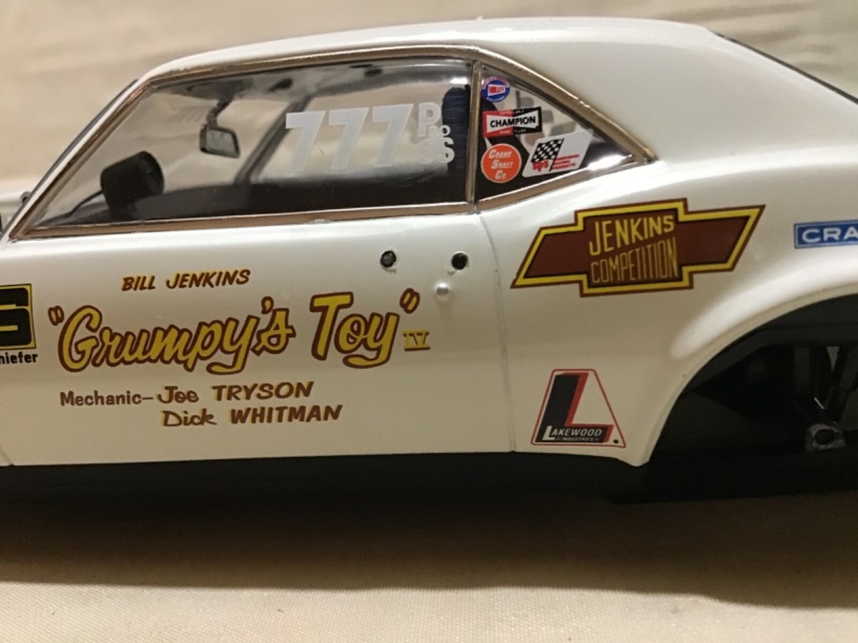 GRUMPY'S TOY BILL JENKINS 1968 PRO STOCK CHEVY CAMARO RSC NHRA 1-24 ...