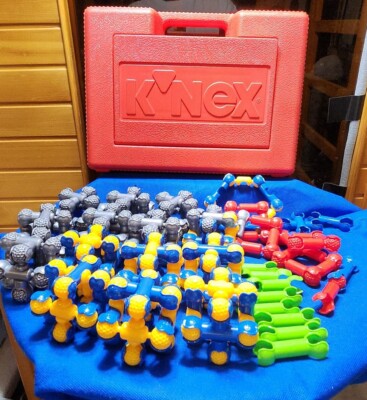 Vintage 1990's Red Knex Hard Box Storage & Pieces | eBay