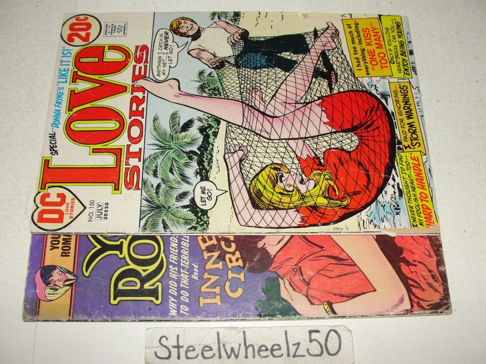 Love Stories #150 & Young Romance #207 Comic Lot DC 1973 1975 Jay Pike Cover HTF | eBay