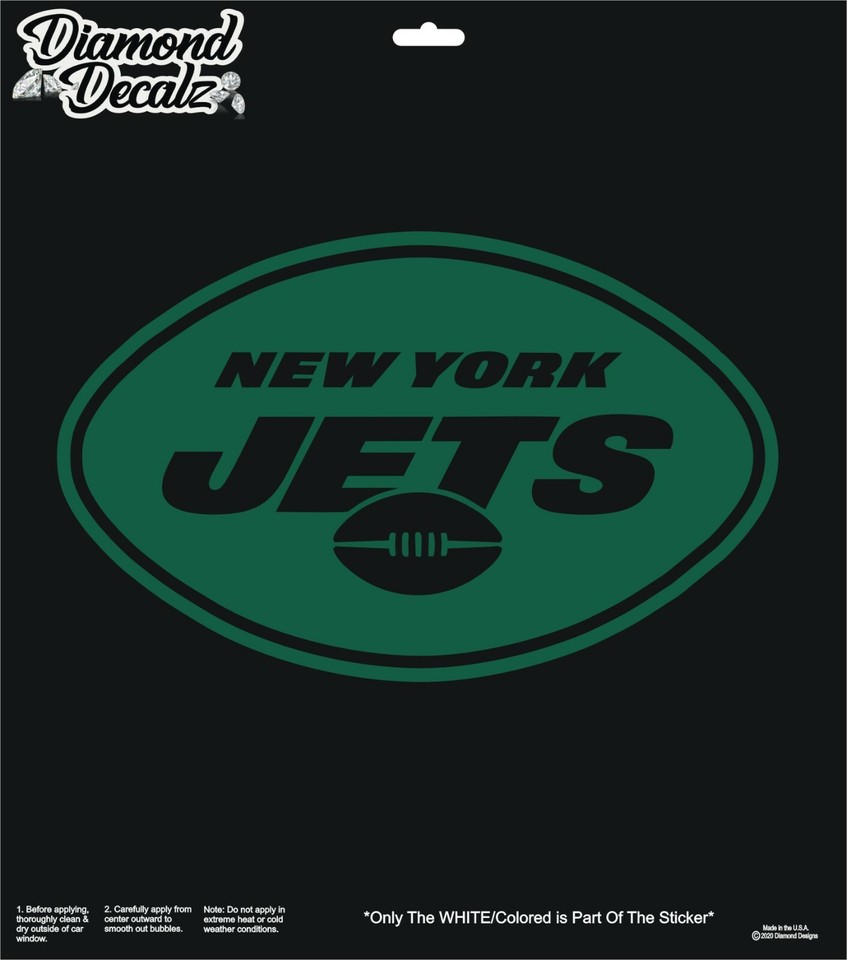 New York Jets Vinyl Decal Fan Gear NFL Football Car Window Sticker ...