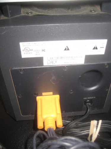 Dell A525 Zylux Multimedia 2.1-Channel PC Speakers Powered Subwoofer ...