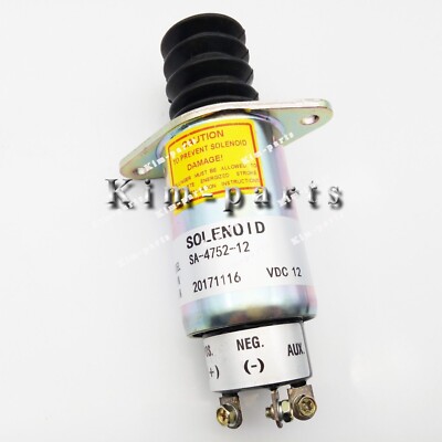 For Woodward SA-4752-12 Deutz Bomag 05712910 New 12V Shutdown Solenoid ...