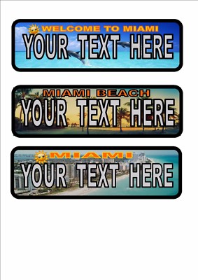 Miami Florida Personalised Number Plates American Style Personalised ...