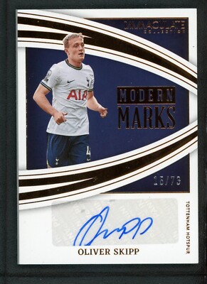 2022-23 OLIVER SKIPP 15/73 AUTO PANINI IMMACULATE COLLECTION PREMIER ...