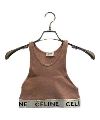 CELINE Logo Cropped Tank Top/Sports Top | eBay