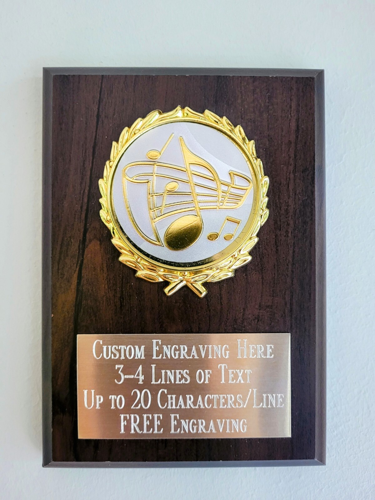 Music/Singing/Choir/Band Award Plaque 4x6 Trophy FREE engraving | eBay