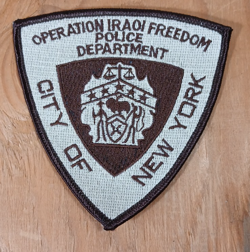 obsolete collectible patch OPERATION IRAQI FREEDOM Police New York | eBay