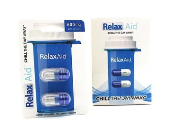 Relax Aid 600 mg per Capsule - 2 Capsules - 6 Pack 12caps made by ...