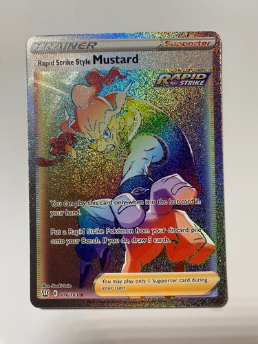 RAPID STRIKE STYLE MUSTARD 176/163 Pokemon Card MINT/NEAR MINT | eBay