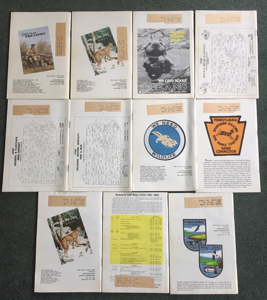 1981 Pennsylvania Game News Magazines Vintage Hunting 11 Months No ...