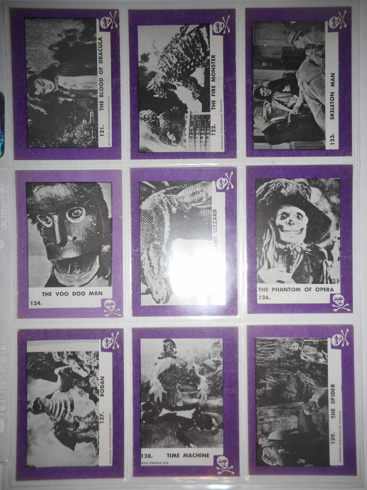 1963 TERROR MONSTER (2ND SERIES) COMPLETE (66) CARD SET ROSAN *HIGH ...