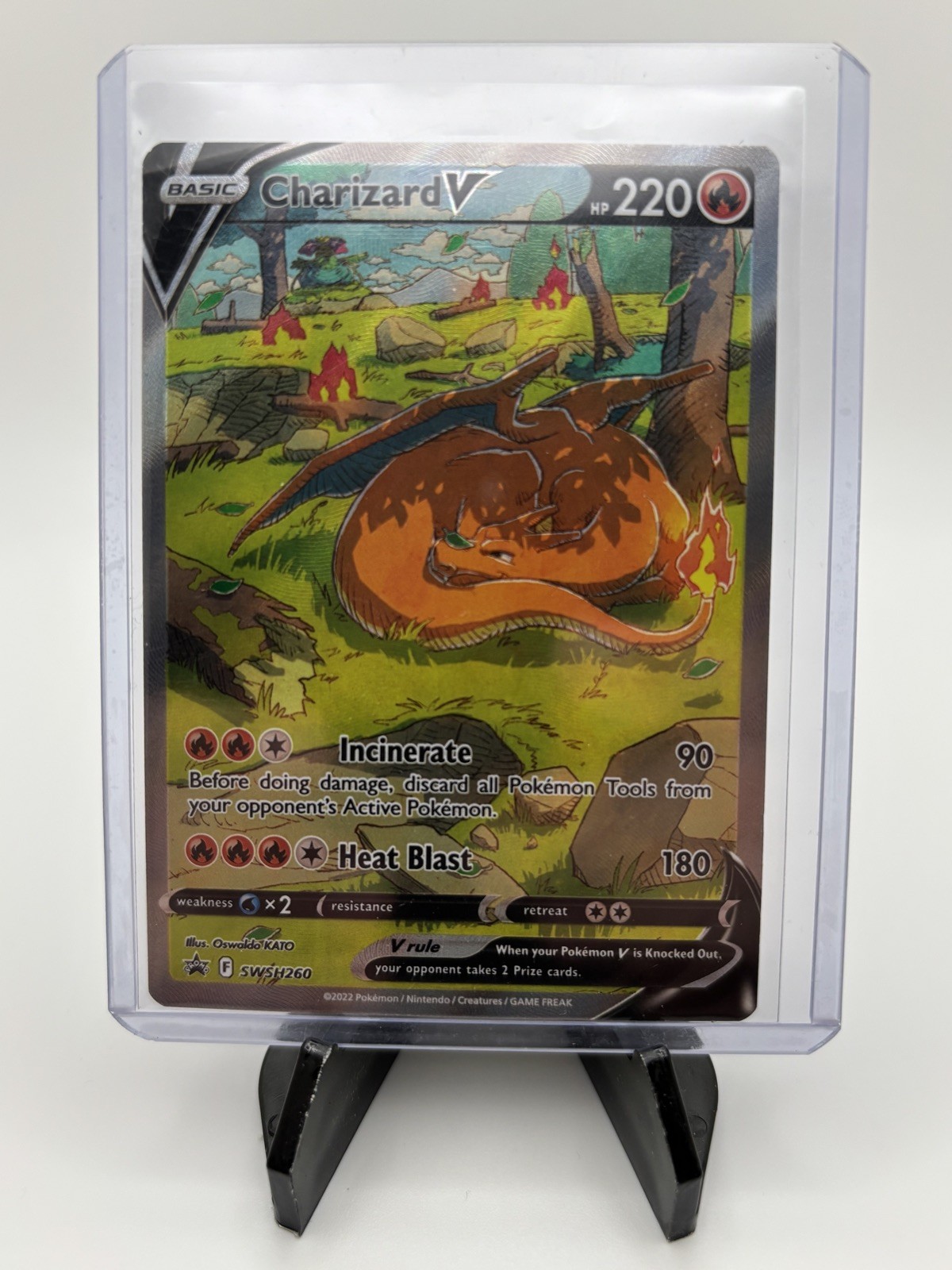Charizard V 2022 Sword & Shield: Black Star Promo #SWSH260 Ultra ...