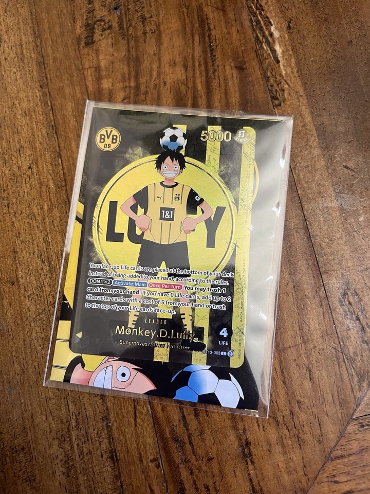 One Piece x BVB Monkey.D. Luffy Promo Sealed - ST13-003 | eBay