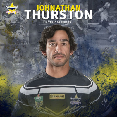 NRL Johnathan Thurston JT Cowboys Official 2019 Wall Calendar by Paper ...