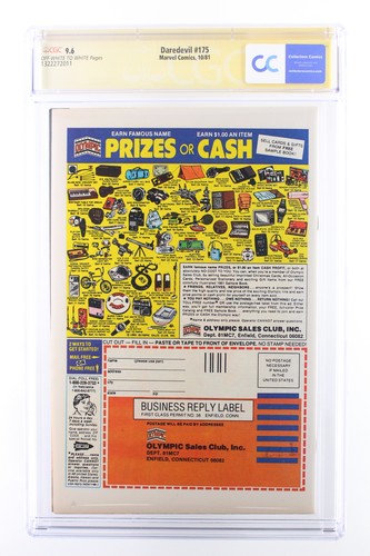 Daredevil #175 - Marvel Comics 1981 CGC 9.6 Elektra. SIGNED x4 Stan Lee ...