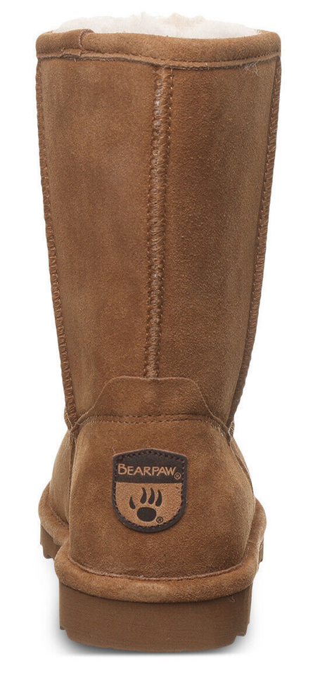 Bearpaw Women's Elle Short Water Resistant Suede Boot Hickory (Select ...