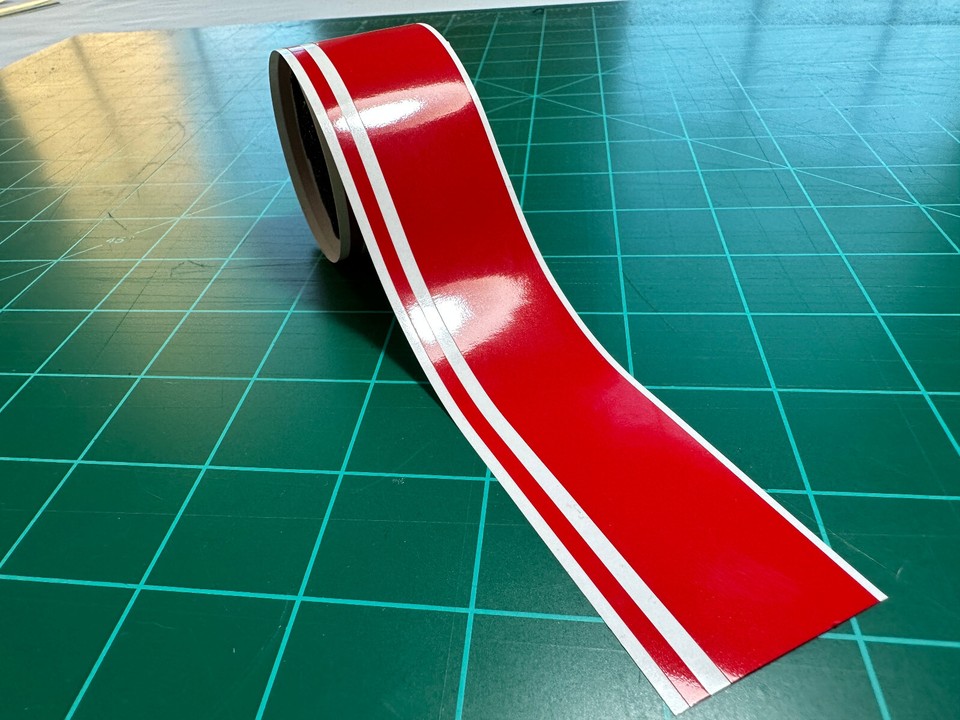 3"x72" V2 Glossy Vinyl Racing Stripes Decals Pinstripes | eBay