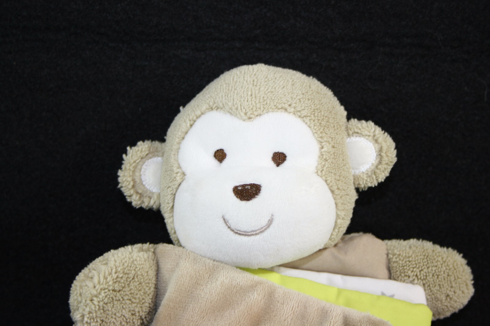 Carters My ABC Friend Sensory Monkey Book Baby Crinkly Plush Toy | eBay