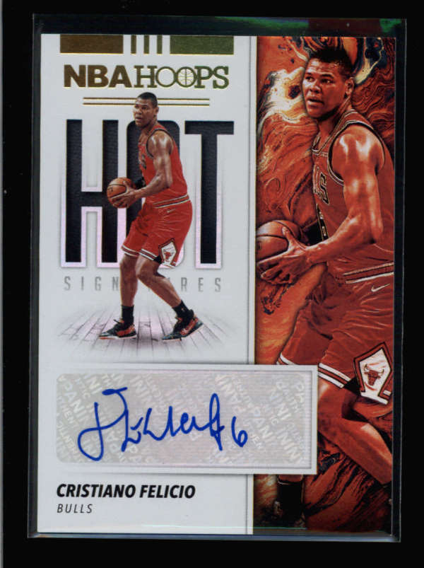 CRISTIANO FELICIO 2019/20 PANINI HOOPS HOT SIGNATURES AUTOGRAPH AUTO ...