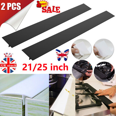 2X Silicone Kitchen Seals Gap Filler Stove Counter Cover for Cooker ...
