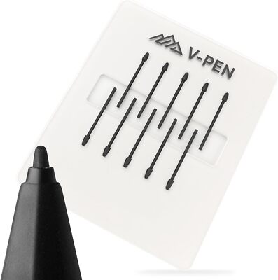 V-Pen Replacement Tips 10-Pack for Remarkable 2 - Premium Black Stylus ...