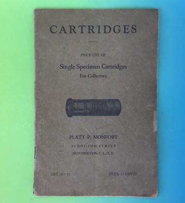 Vintage Cartridges Book, Price List by Platt P. Monfort | eBay
