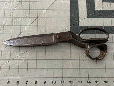 VINTAGE WISS INLAID RIGHT HAND LARGE SHEARS SCISSORS 12 1/4” USA | eBay