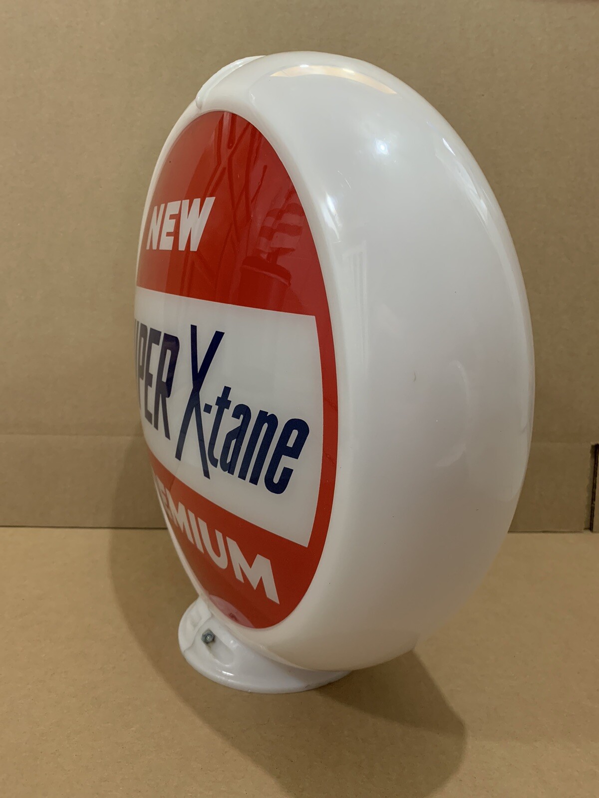 Super X-tane Gas Pump Globe Light Vintage Glass Lens Service Station ...