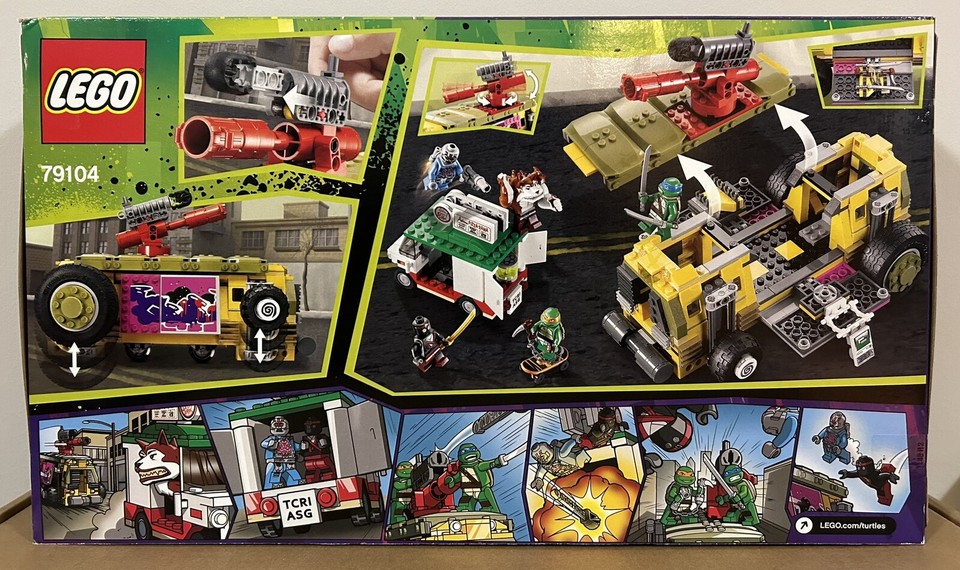 LEGO TMNT 79104 The Shellraiser Street Chase NEW Retired Set Ninja ...