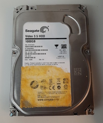 Seagate Video 3.5 Hard Drive ST1000VM002, 1000GB/1TB, SATA 6Gb/s NCQ Hard Drive | eBay