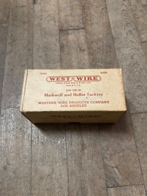 Vintage West-Wire 7/16" Leg (Markwell & Heller Tacker) Staples - 5000pc ...