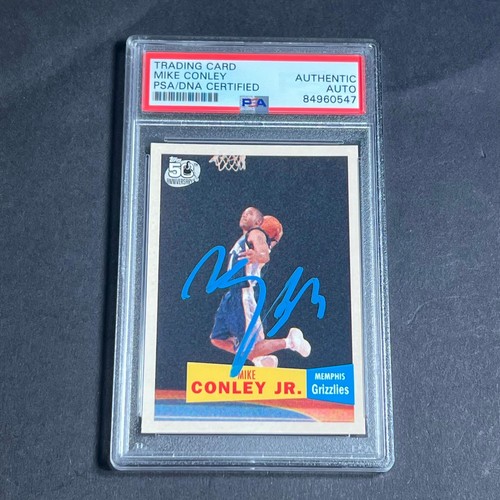 2007 Topps 50th Anniversary #114 Mike Conley Jr signed Card PSA Slabbed ...