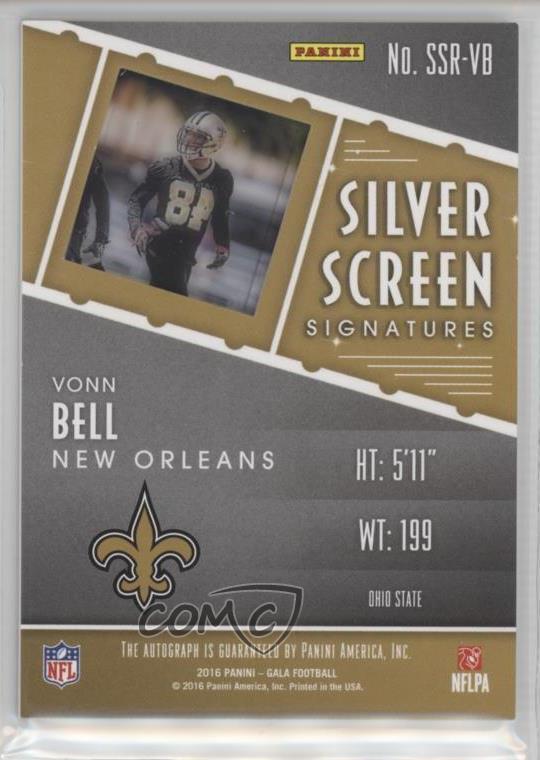 2016 Panini Gala Silver Screen Signatures /99 Vonn Bell #SSR-VB Rookie ...