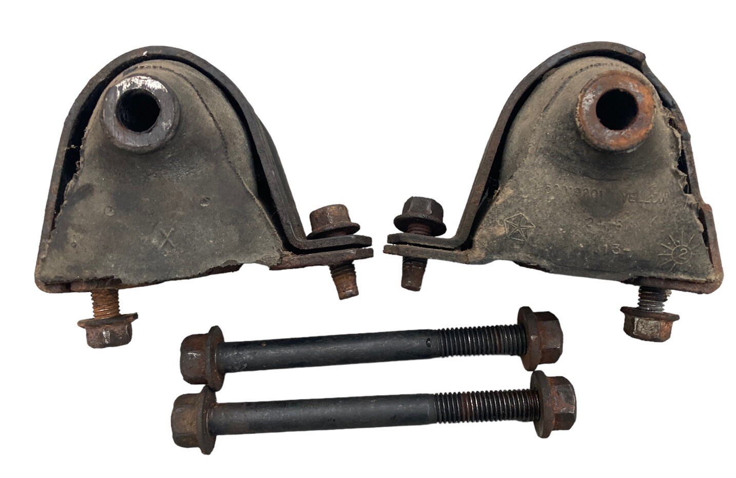 Jeep Wrangler YJ OEM 4.0 6 Cyl Frame Motor Mounts Pair 87-95 With All ...