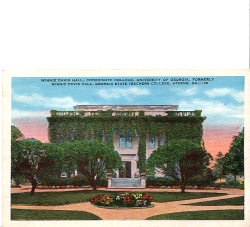 Winnie Davis Hall Coordinate College U. of Georgia Athens GA. Postcard ...