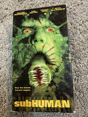 SUBHUMAN HORROR VHS 2005 Rare VHTF HTF MTI Video American World ...