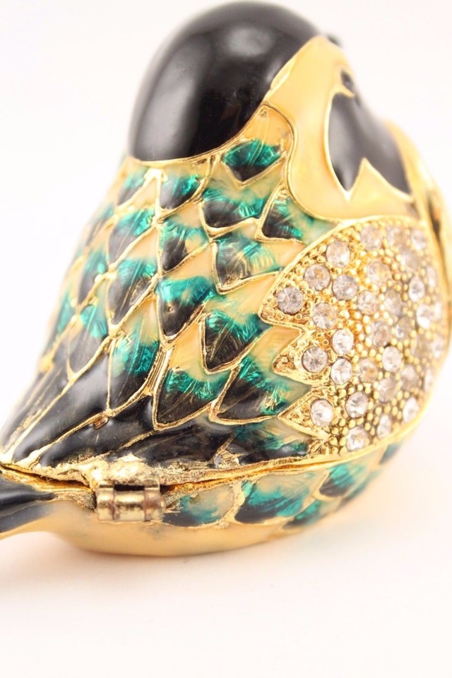 Small Bird Jewelry Trinket Box Decorative Collectible Fly Animal Cute ...