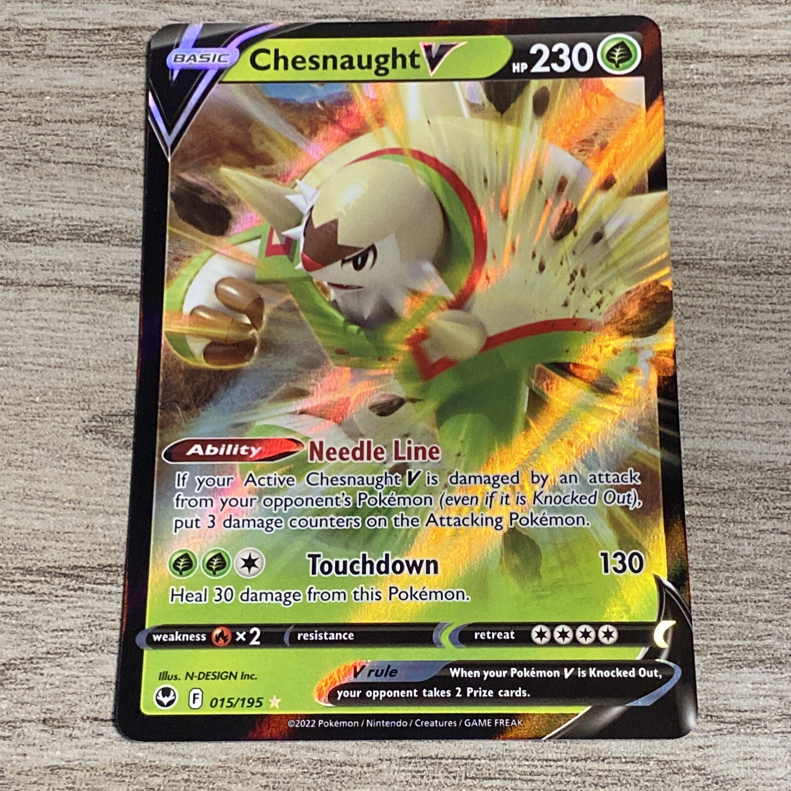 Chesnaught Pokemon Card
