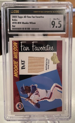 2005 TOPPS FAN FAVORITES MOOKIE WILSON GAME USED BAT #/ 135 NY METS CSG ...