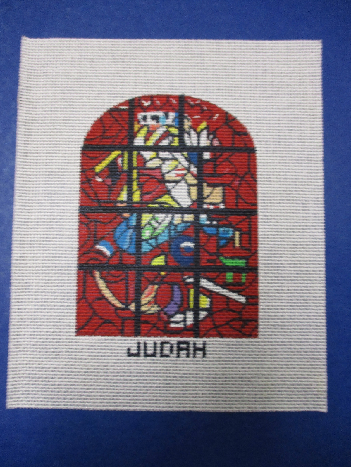 Handpainted Needlepoint Canvas Stained Glass Windows Chagall Selection ...