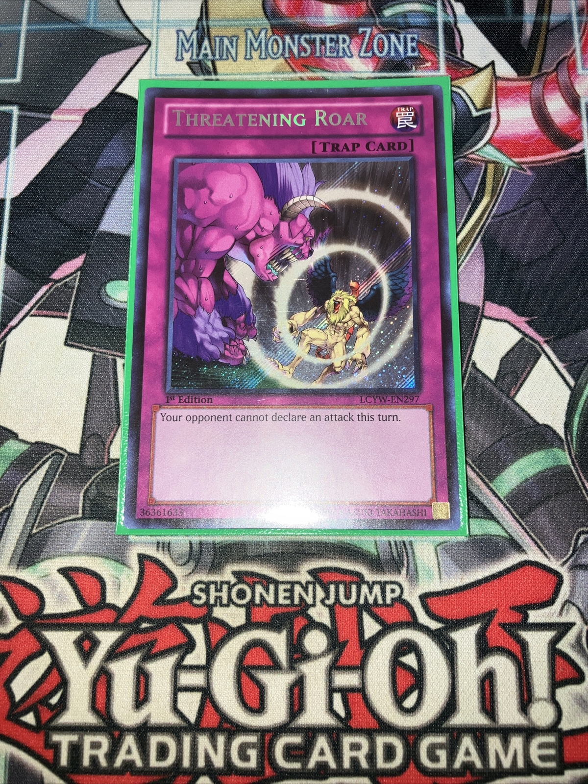 Threatening Roar Secret Rare 1st Edition LCYW-EN297 Yugioh Tenpai | eBay