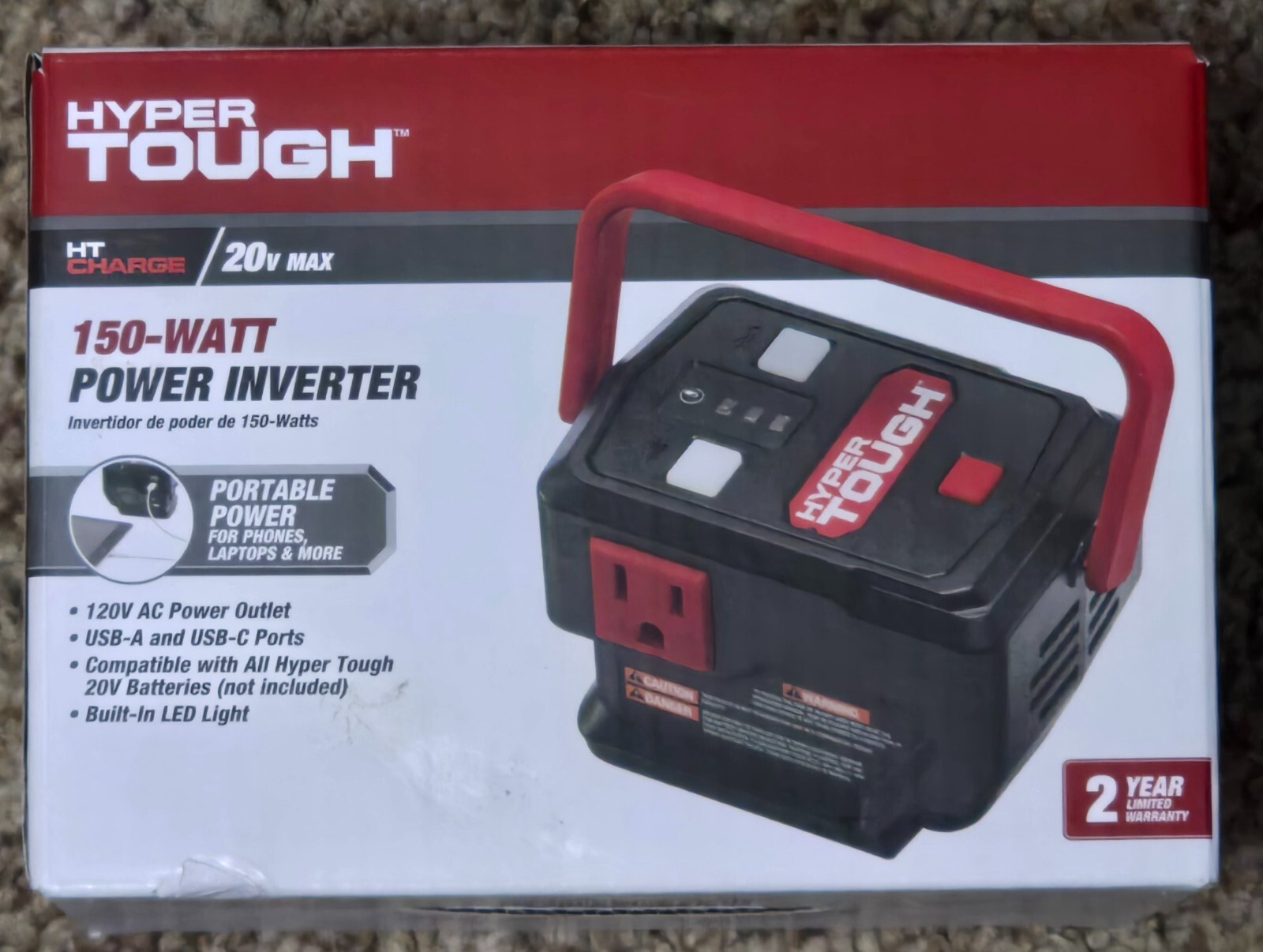 Hyper Tough 20V Power Source/Inverter Battery Not Included USA | eBay