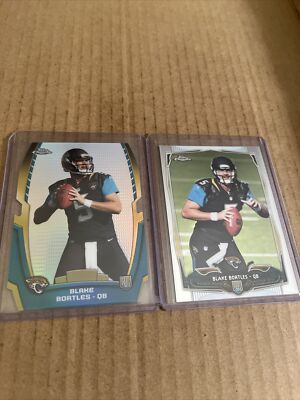 BLAKE BORTLES RC 2014 Topps Chrome #187 & DIE CUT #CRDC-BB Jaguars ...