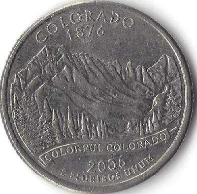 2006-P, 25 cent, Colorado, Washington, 50 States (US COIN, MONEY ...