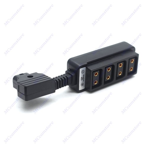 D-tap Male to 4-Port Female P-Tap Splitter hub for BlackMagic 4k ...