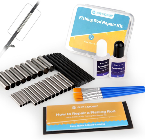 Fishing Rod Repair Kit Complete, Easy&Quick Approach to Repair Broken ...