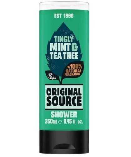 Original Source Tingly Mint and Tea Tree Shower Wash/Gel VEGAN, 250 ml ...