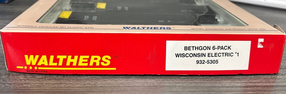 Walthers HO Scale #932-5305 Bethgon 6-Pack Wisconsin Electric #1 NIB | eBay