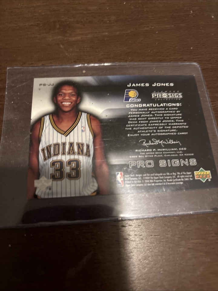2004-05 Upper Deck Pro Sigs Diamond Collection Pro Signs James Jones #PS-JJ (AU) | eBay
