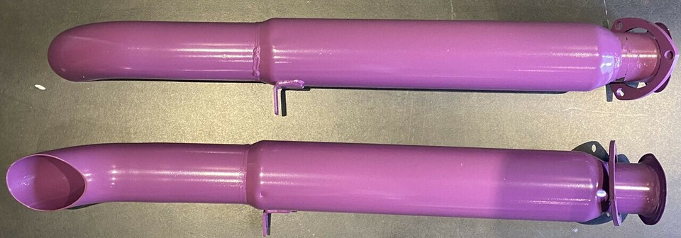 QUANTITY 2 FLOWTECH EXHAUST PIPE 32" PURPLE HORNIES | eBay